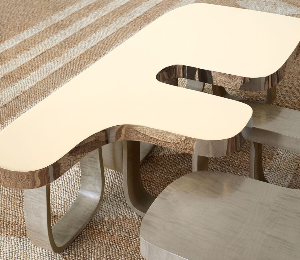 Fendi Casa Efo Coffee Table in Wengé Wood, Dubai