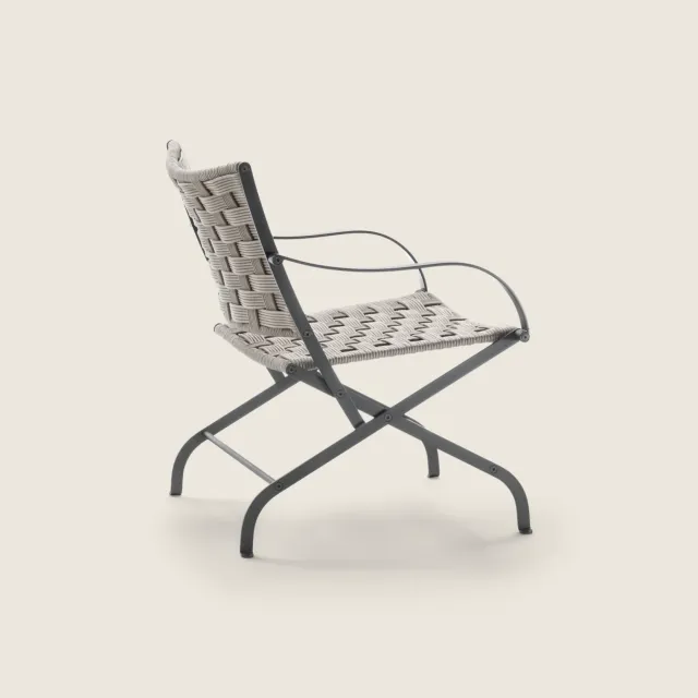 Flexform Carlotta Outdoor Armchair in Steel, Dubai