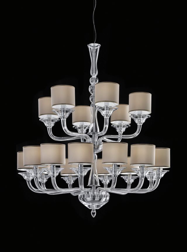 Italamp 434 Suspension Lamp in Crystal and Chrome, UAE - Italamp ...