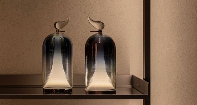 Italamp Martina Cordless Table Lamp, Italian Glass, Dubai