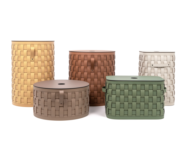 Pinetti Demetra Tall Round Basket, 60 cm Height, UAE