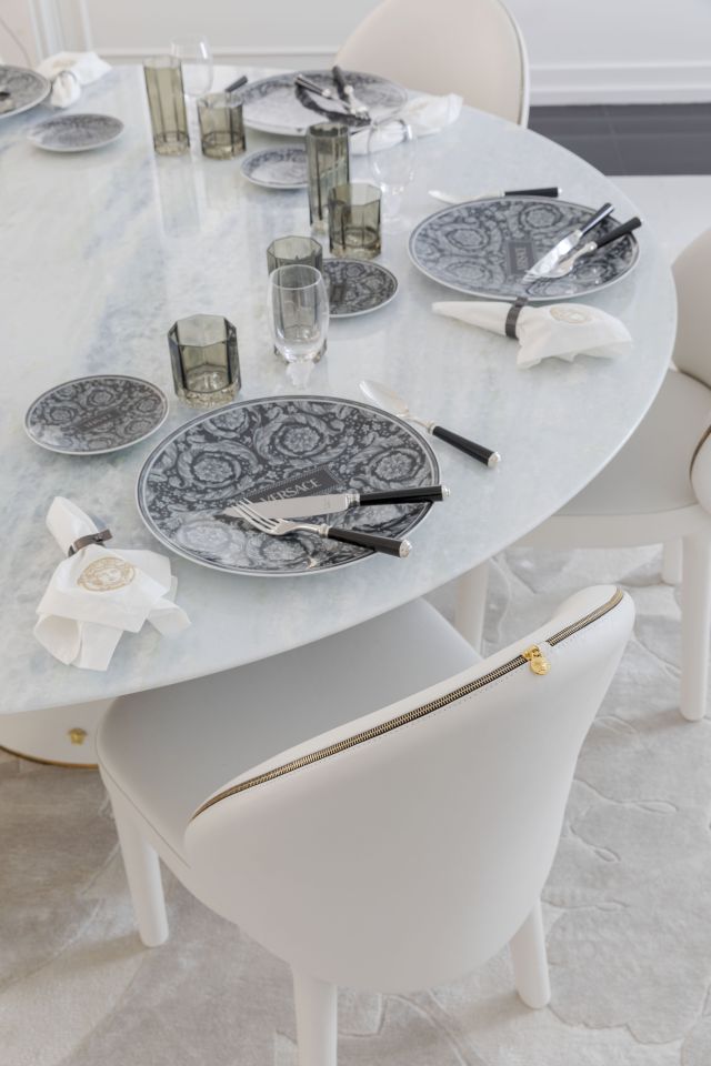 Versace Home La Medusa Chair, 50 cm Width, Dubai Dealer