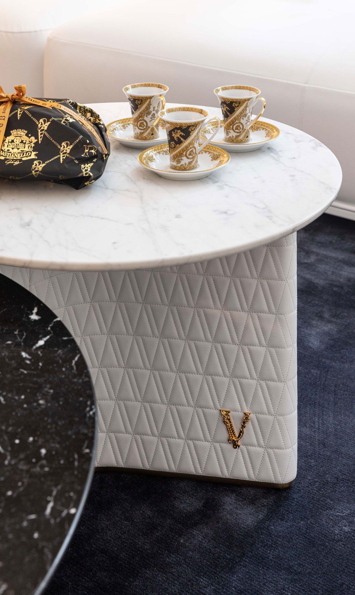 Versace Home V-Marble Coffee Table, 120 cm, Dubai Dealer