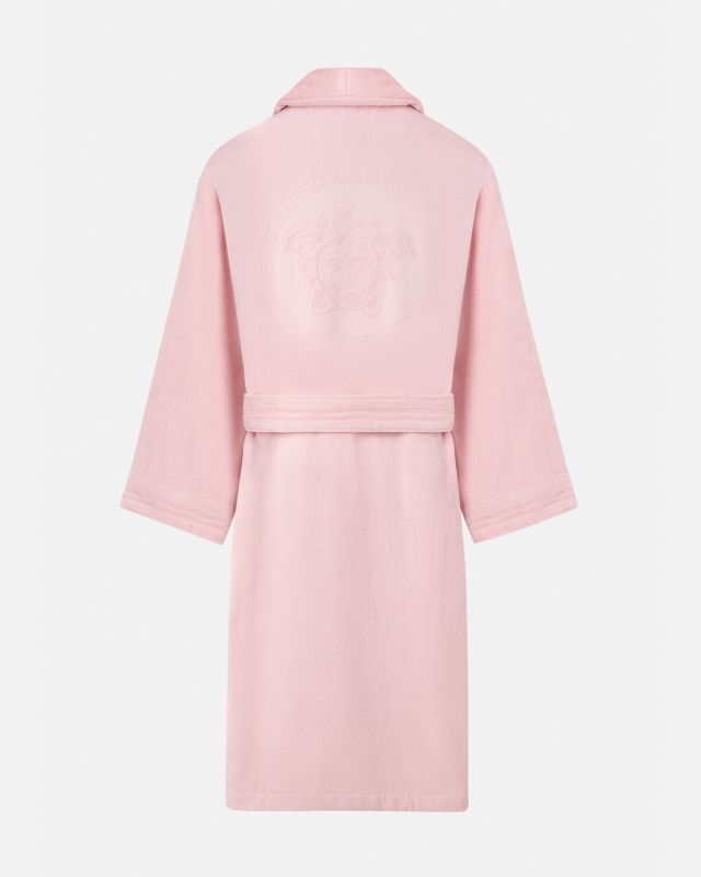Versace Medusa Pink Bathrobe in 100% Cotton, Dubai