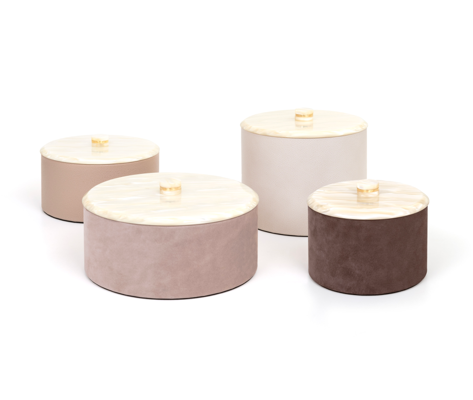 Kelly Round Box - Pinetti - Boxes — Luxury Italian Furniture Store