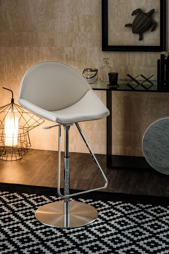 Cattelan Italia KISS Swiveling Stool, Adjustable Height