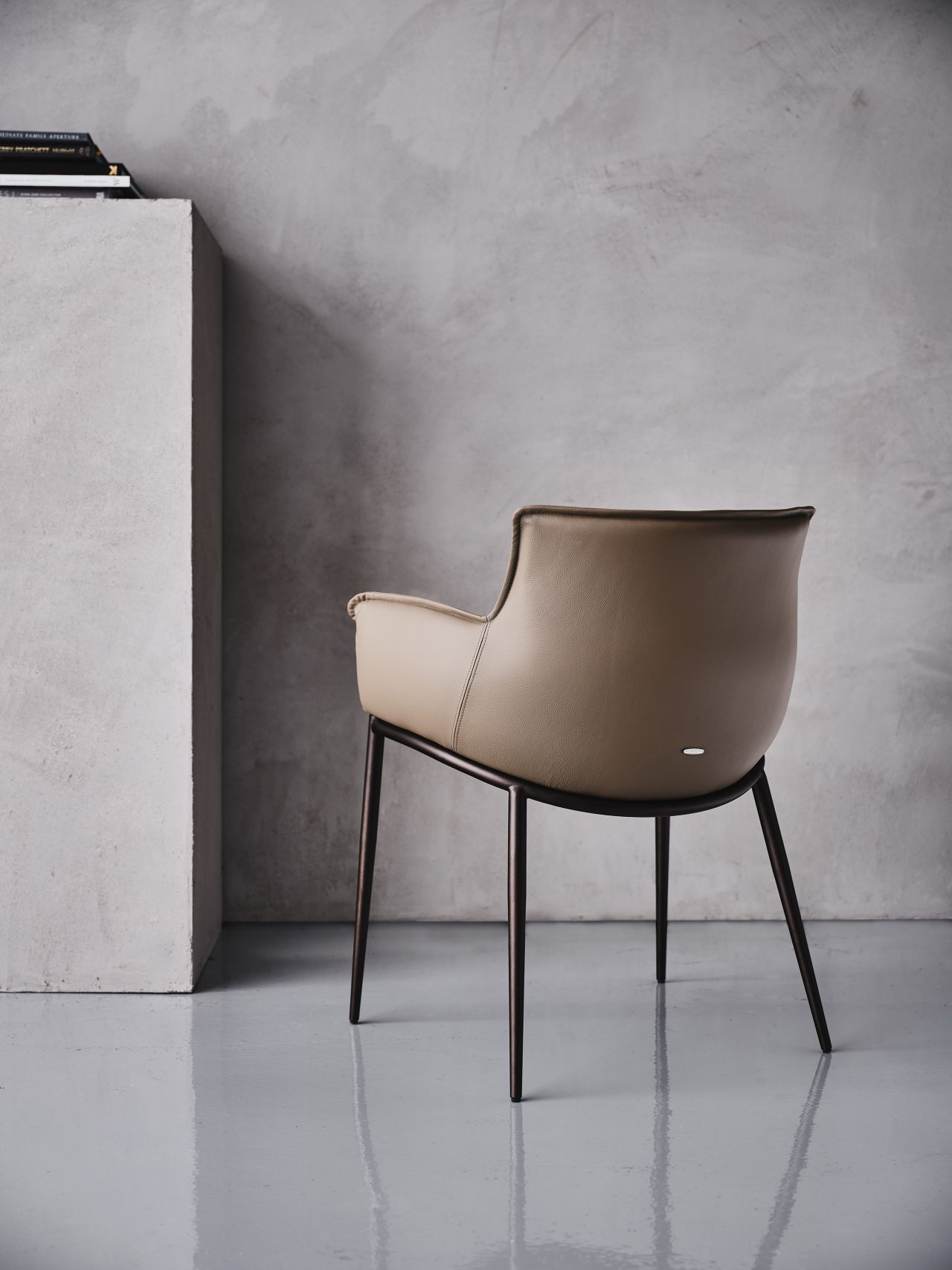 Cattelan Italia Rhonda Chair in Embossed Steel, Dubai